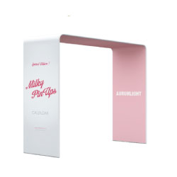 Tradeshow Decorative Arch & Column | Ready-made booth fabric poles ...