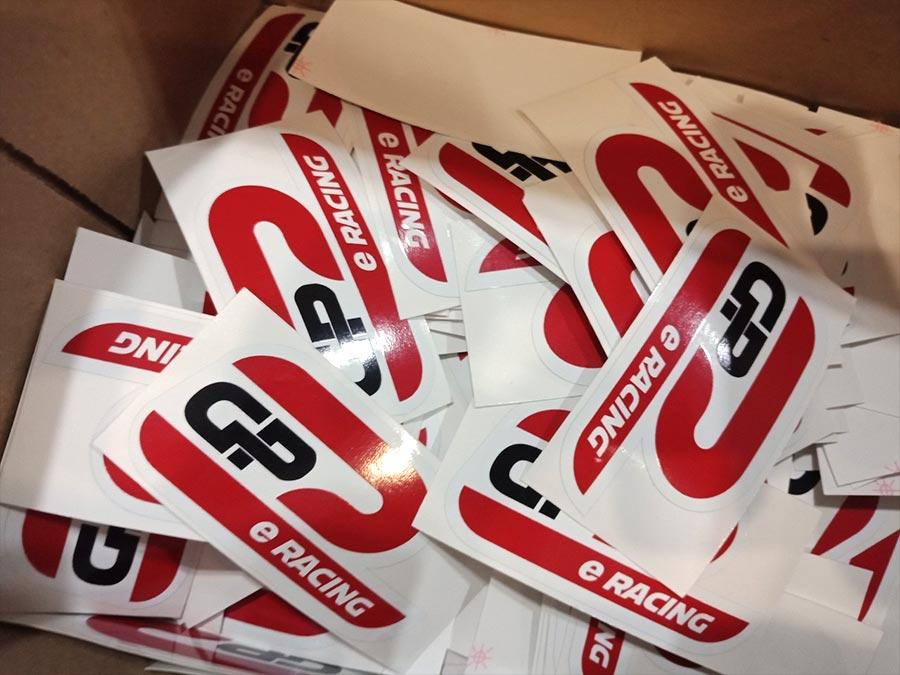 stickers circle and square shape, PP PVC stickers