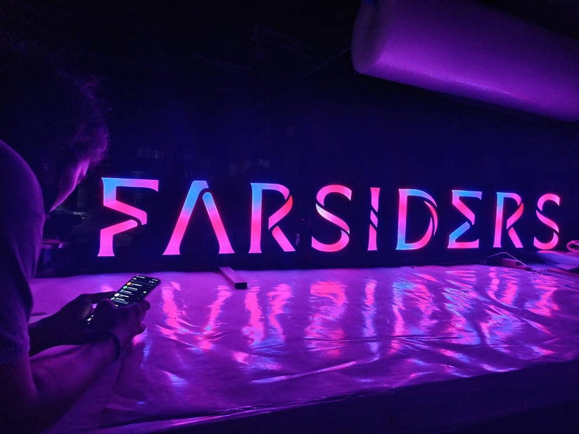 Full color changing RGB LED sign