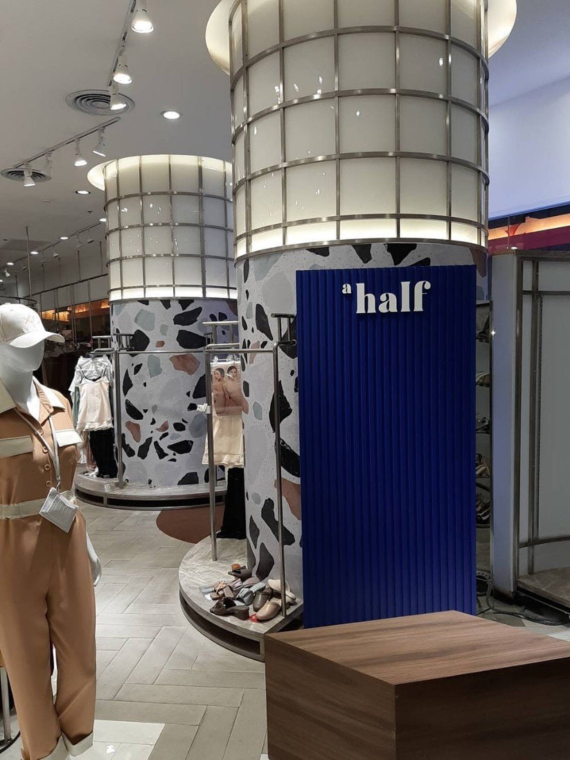 Set up booths and decorate the shop display.