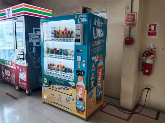สติ๊กเกอร์ติด ตู้หยอดเหรียญ vending machine – Octopus Media Solutions