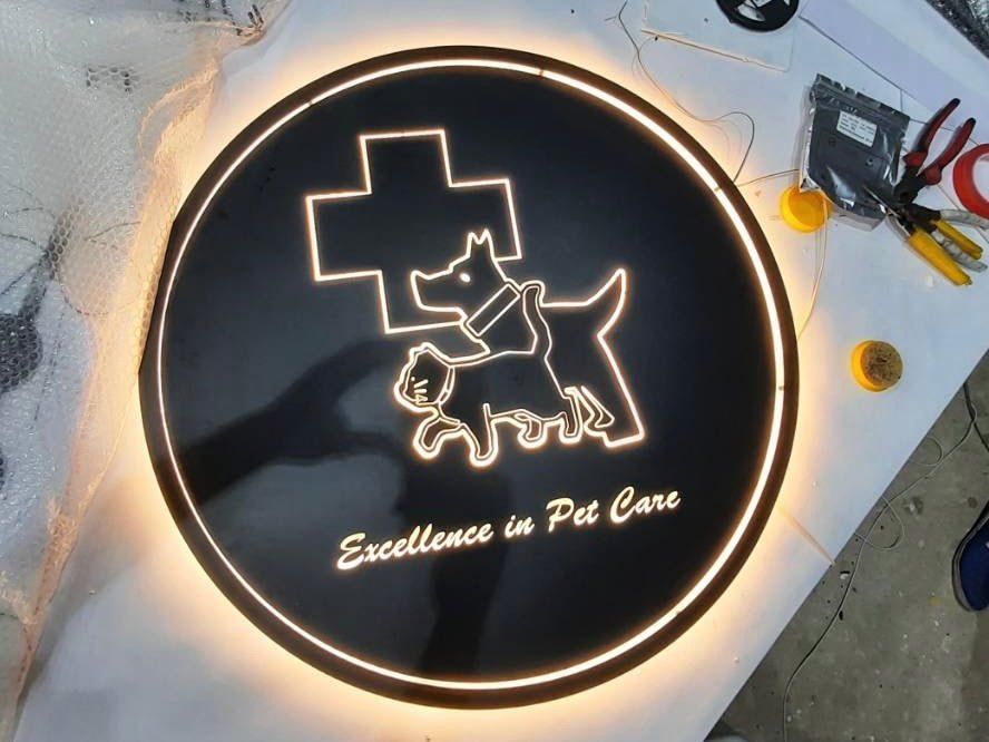 Laser-cut metal signs | professional sign maker in Thailand