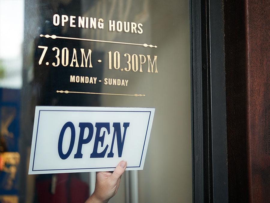 ป้ายเปิดปิดร้าน ป้ายเวลาเปิดปิดร้าน ป้ายแขวนหน้าร้าน open close